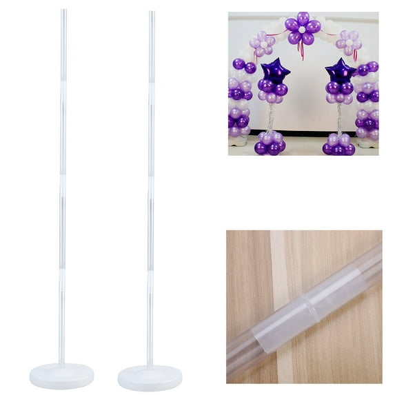 2pcs Balloon Column Stand Kits with and Pole for Wedding Party ...