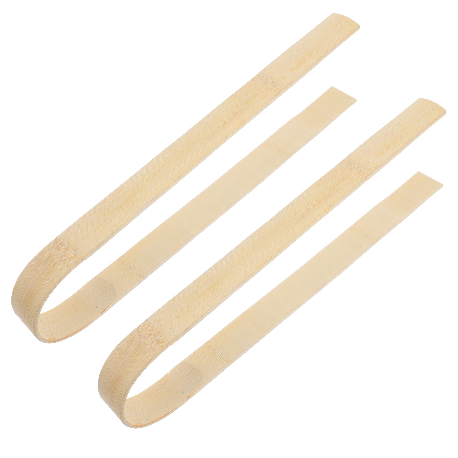 2pcs Bamboo Toaster Tongs Long Bamboo Tongs Anti-Slips Wood Toaster ...