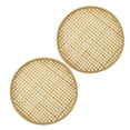 2pcs Bamboo Weaving Sieve Useful Bamboo Sieve Multi-functional Bamboo ...