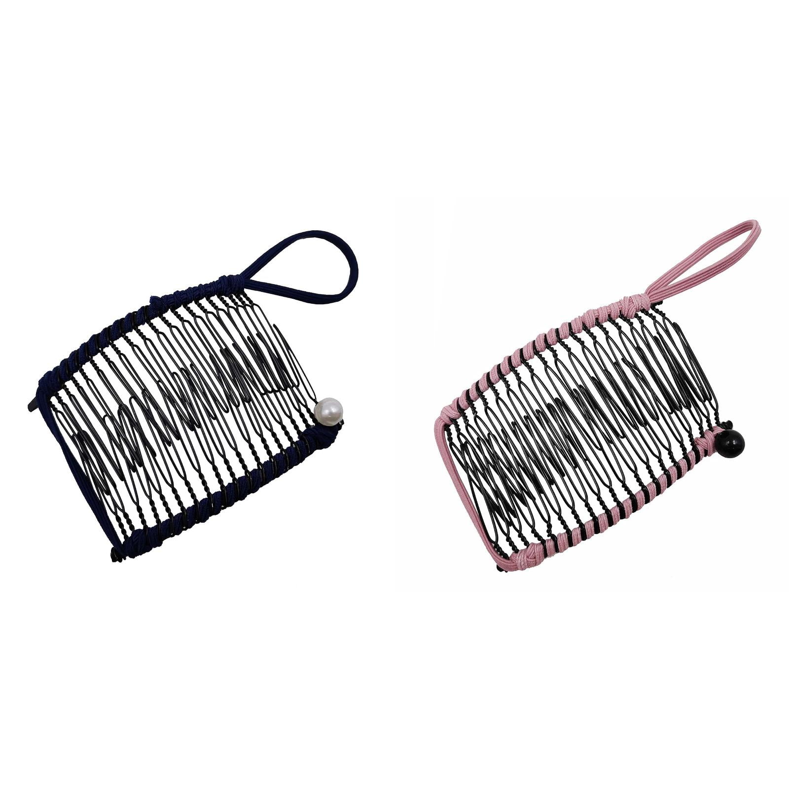 2pcs Banana Hair Clips Vintage Clincher Comb Tool Stretchy Banana Hair ...