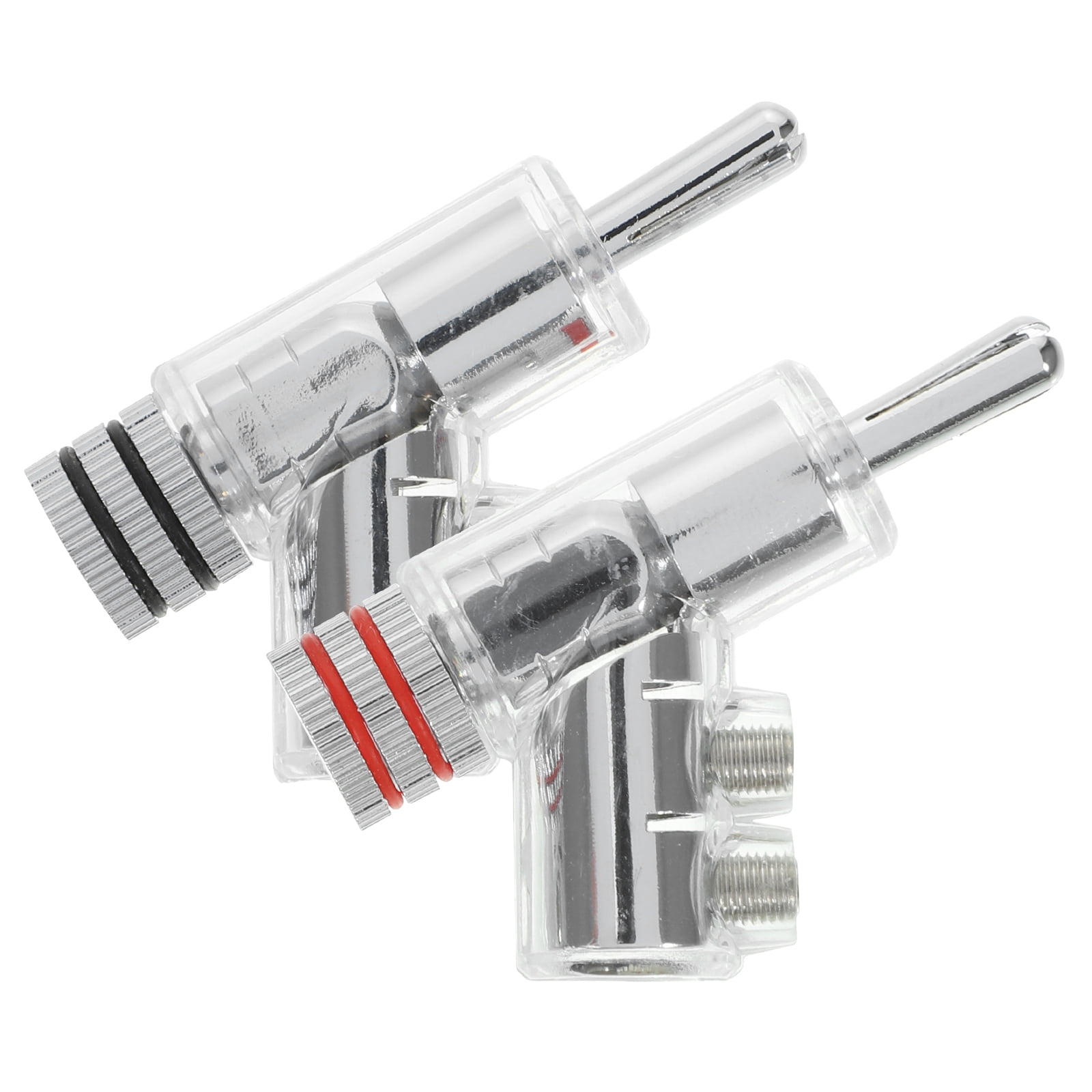2pcs Banana Plug For Speaker Wire Right Angle Plug Adapter For Sound ...
