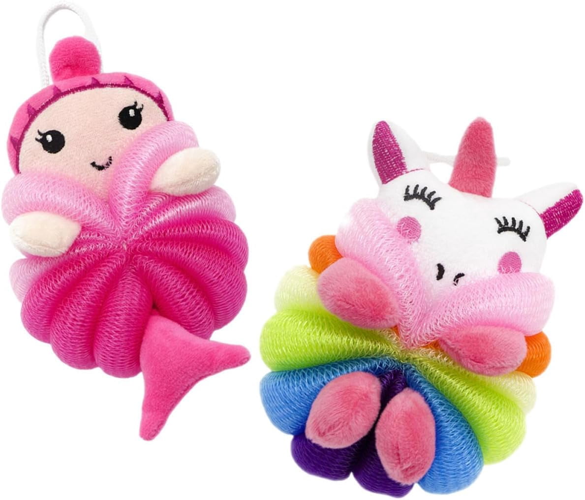 2pcs Bath Ball Body loofah Bath sponges loofah for Shower Pouf Bath ...