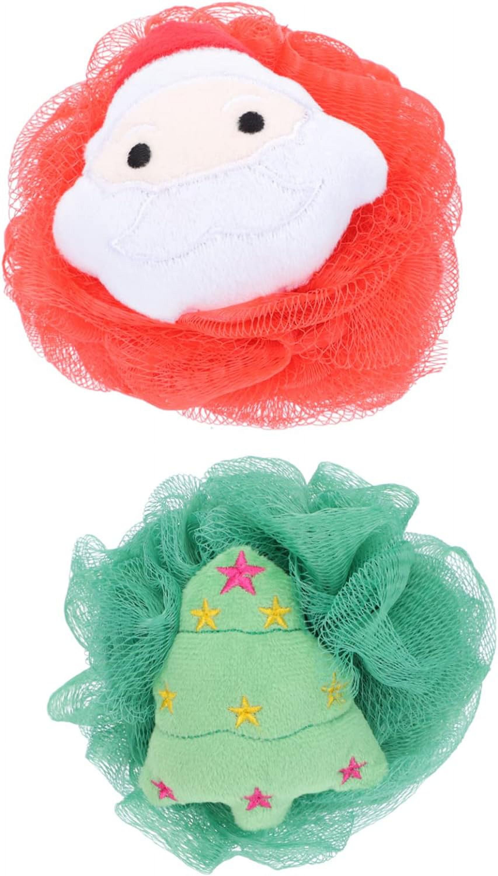 2pcs Bath Ball Mesh Shower Ball Body Scrub Sponge Shower Loofah Ball ...