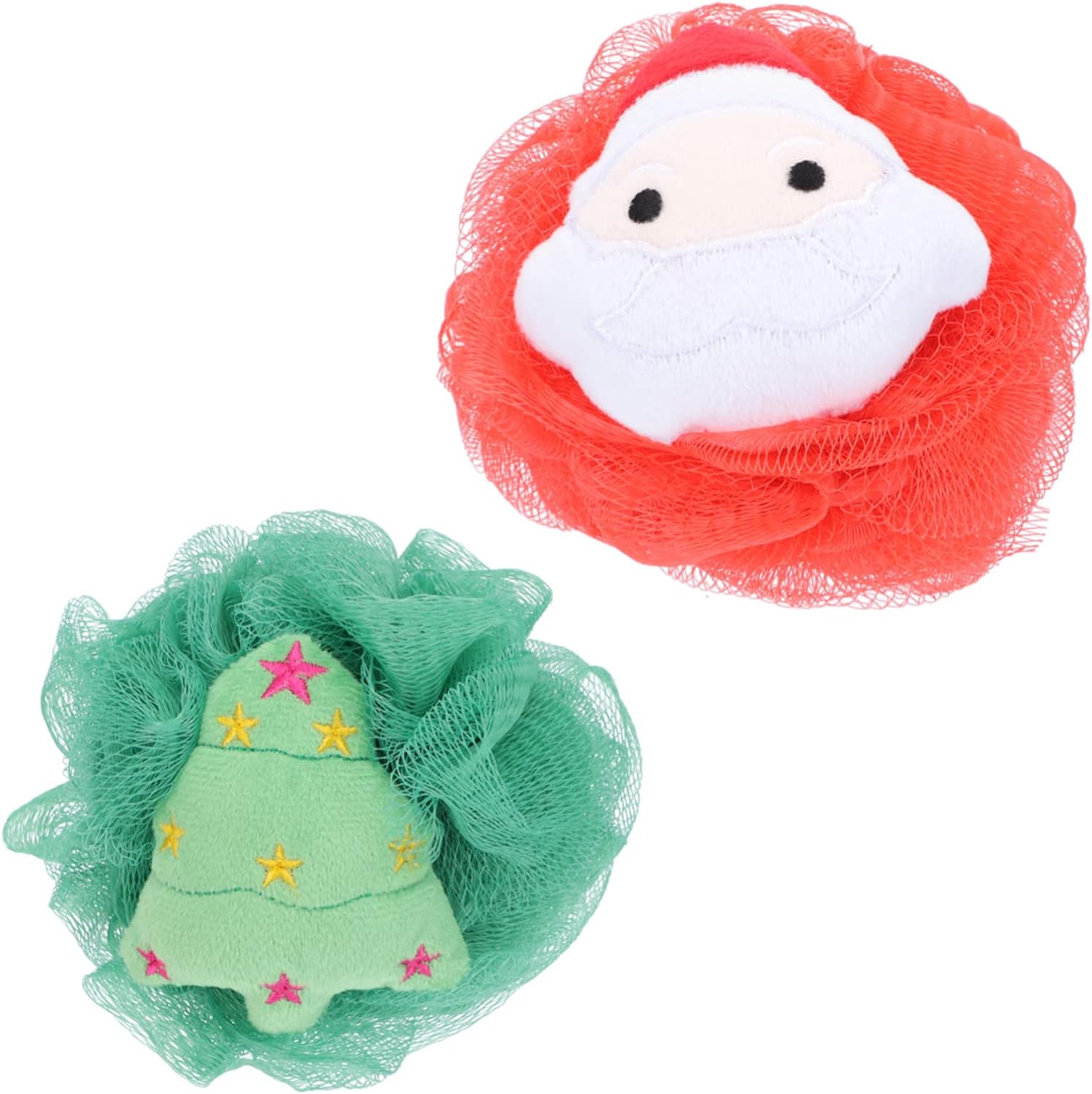 2pcs Bath Ball Shower Sponge Bubbles Mesh Body Scrubber Loufa Puff ...