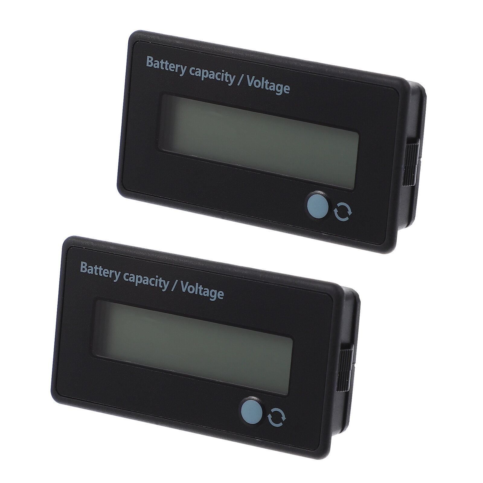 2pcs Battery Tester LCD Vehicle Battery Meters Battery Voltage Monitors ...