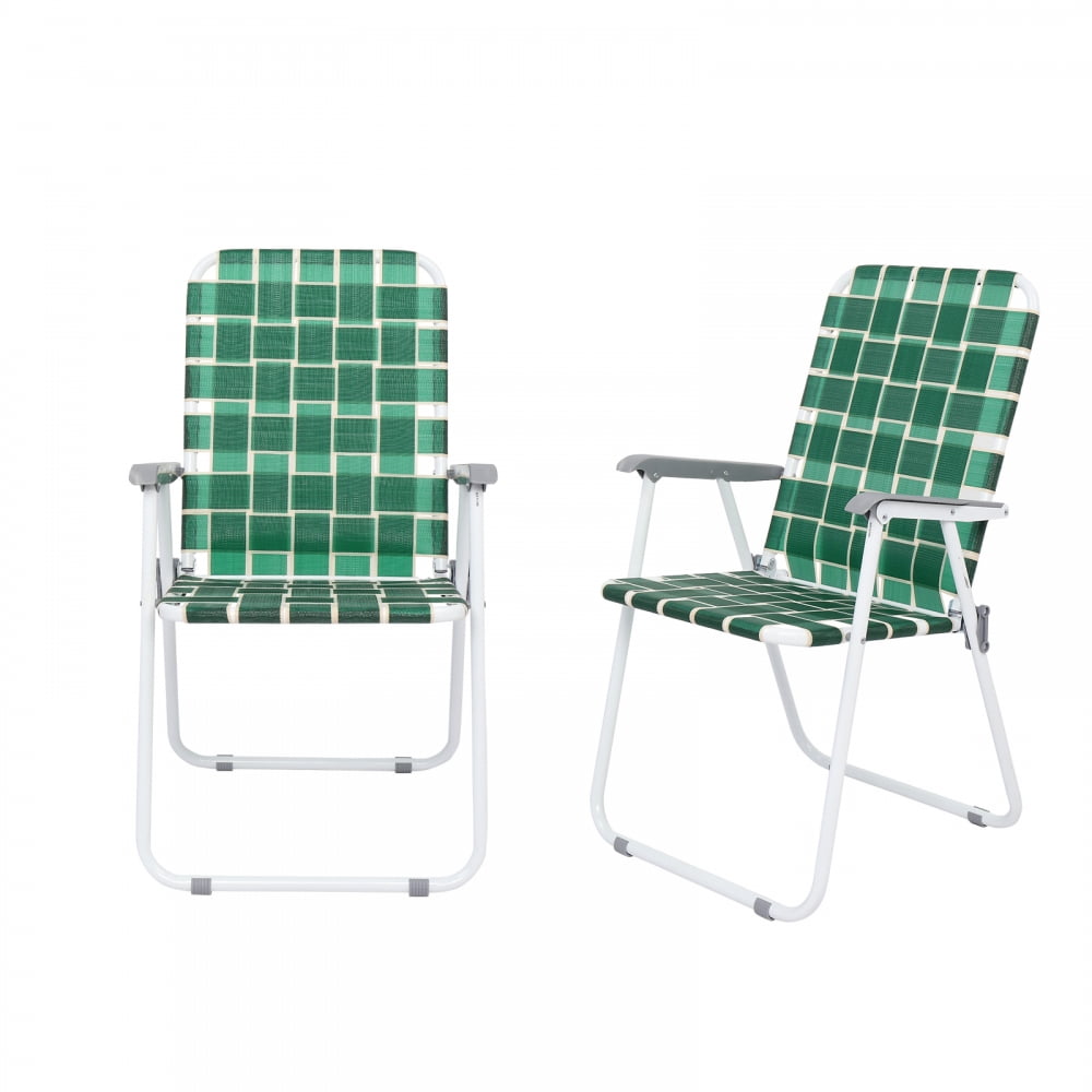 2pcs Beach Chairs Set,Patio Folding Chairs,Bearing 120kg,Outdoor ...