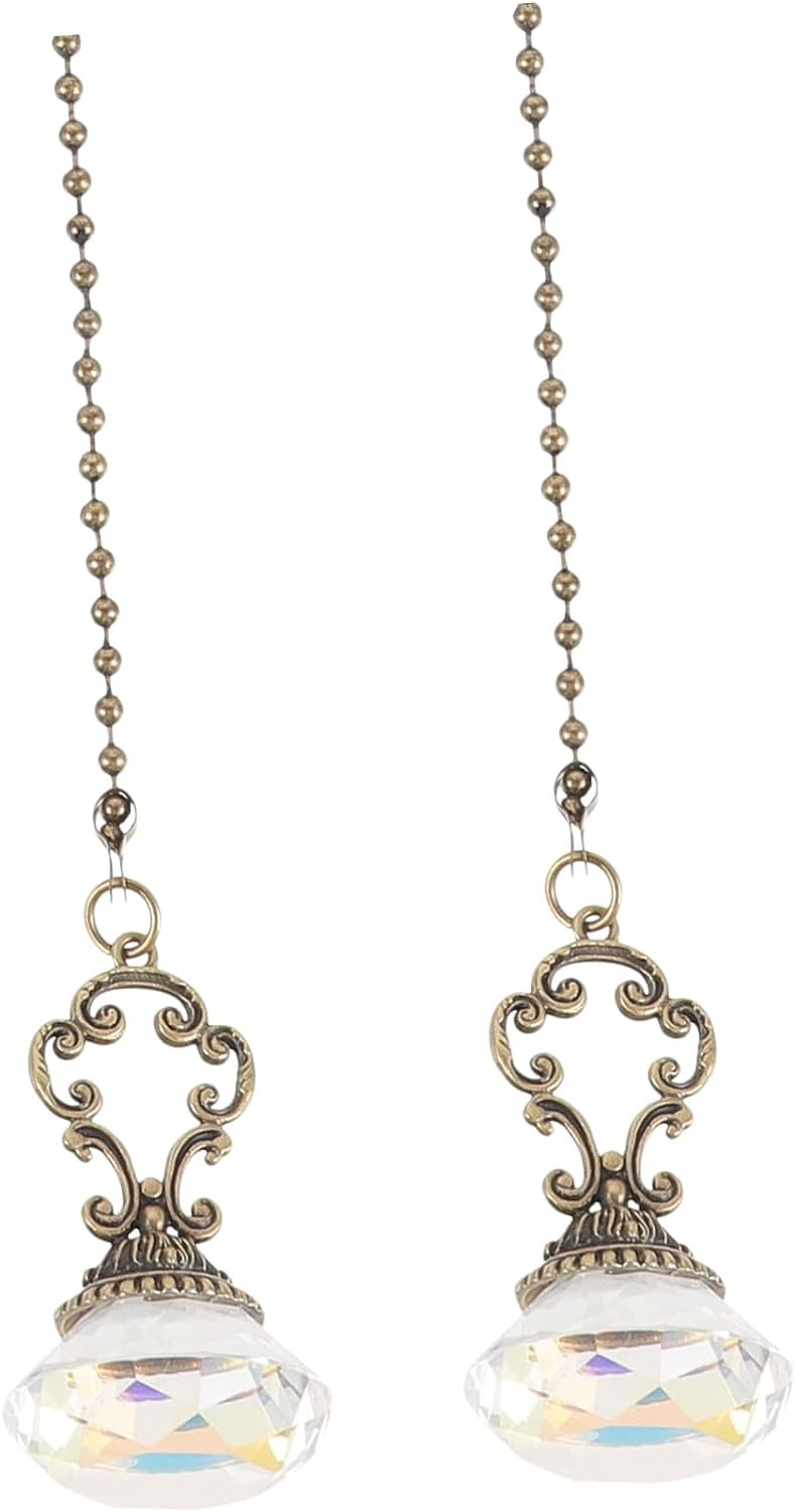 2pcs Beaded Extension Chains Fan Beaded Pull Chain Fan Chain Extender ...