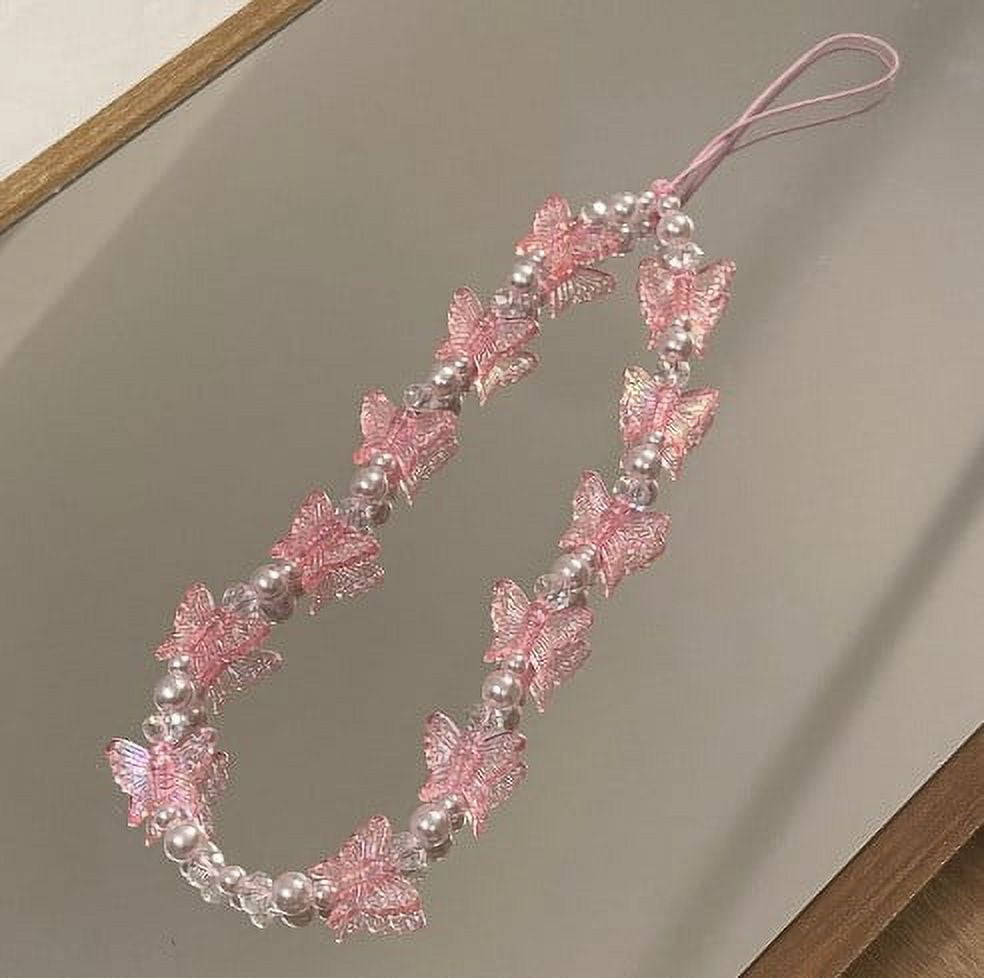 2pcs Beaded Phone Chains Beaded Mobile Phone Charms Phone Anti-lost ...