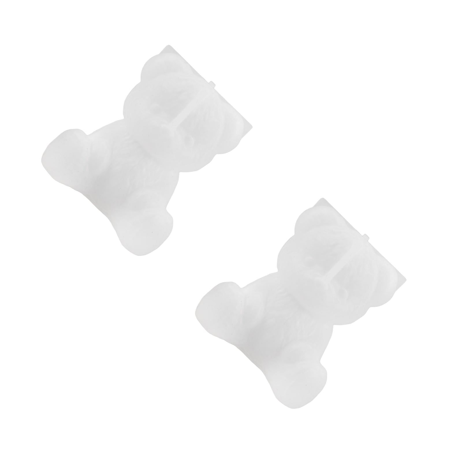 2pcs Bear Silicone Molds 3d Bear Molds Silicone Chocolate Candy Molds ...