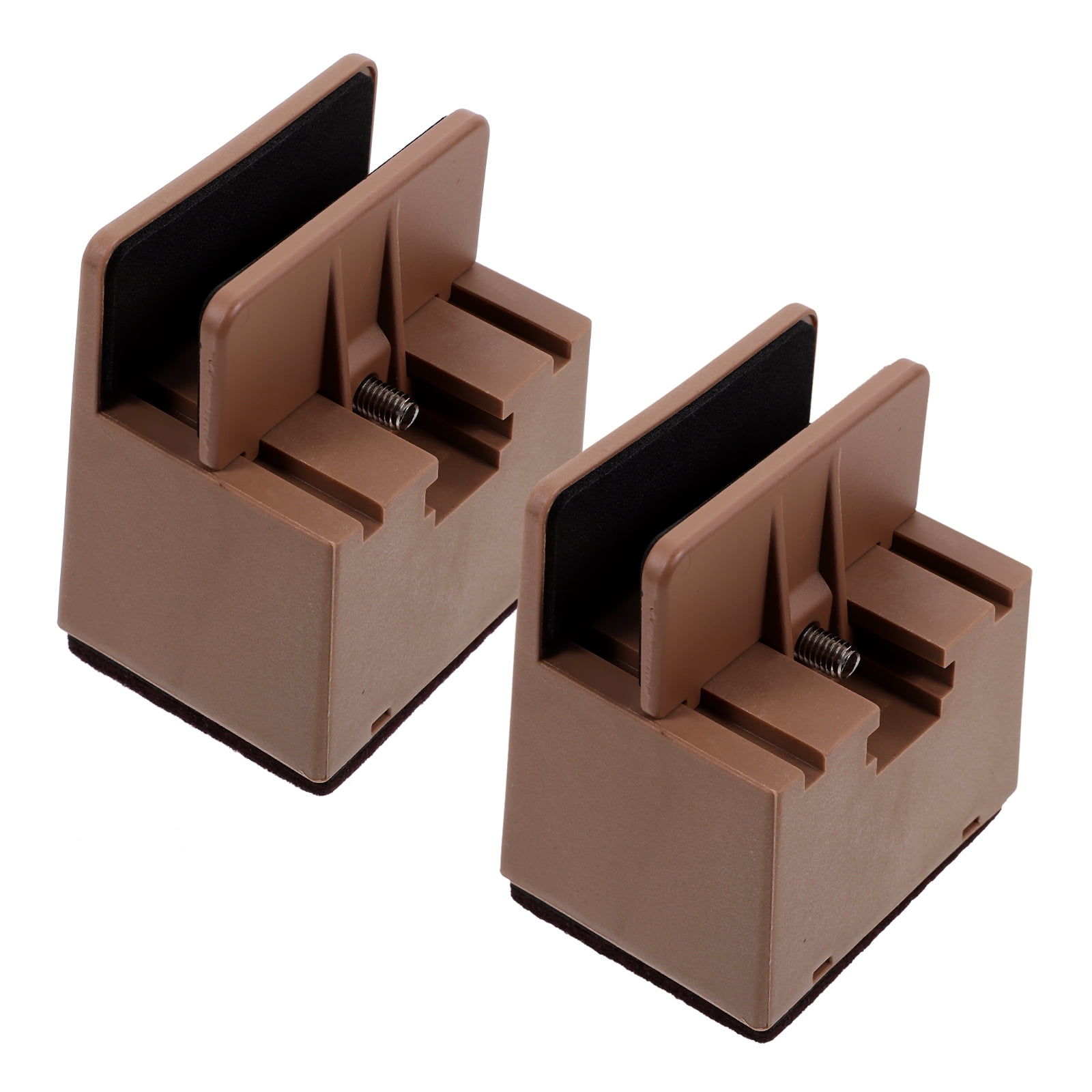 2pcs Bed Risers Adjustable Furniture Risers Table Heightened Lifts Desk ...