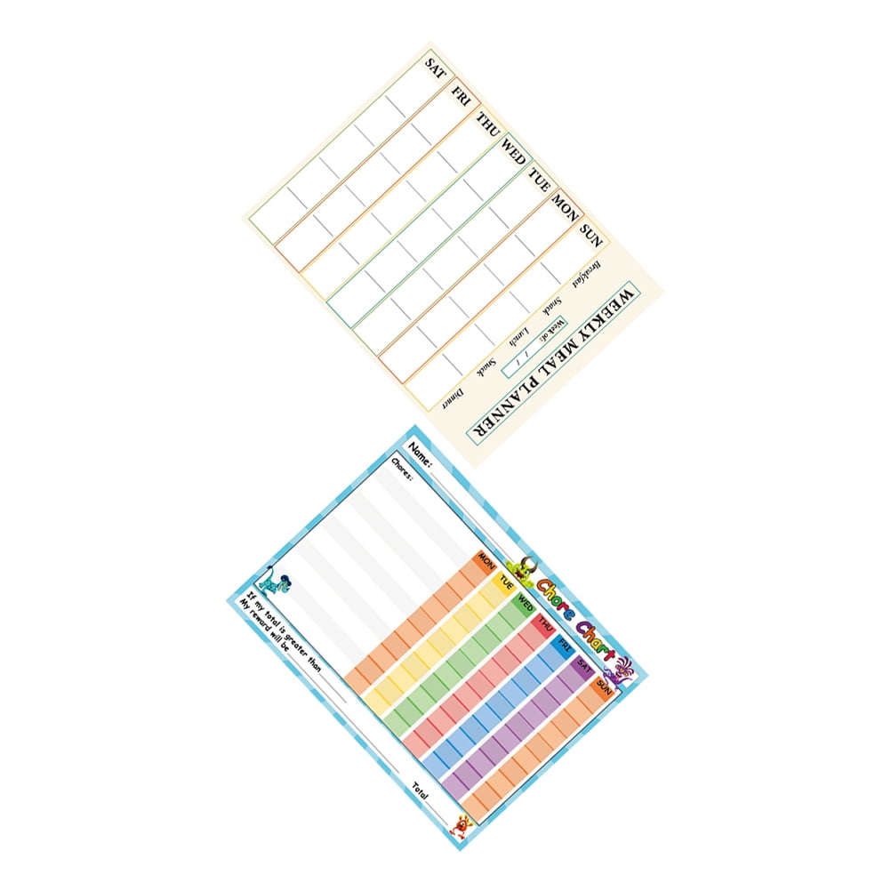 2pcs Behavior Charts Self Adhesive Dry Erase Whiteboard Chart Kids ...