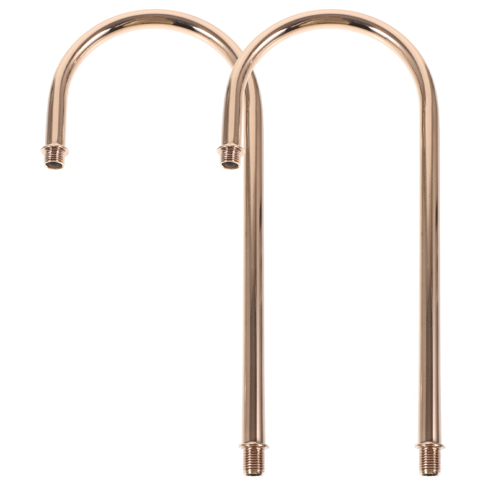 2pcs Bent Threaded Lamp Tubes for DIY Table and Wall Lamp Repair with ...
