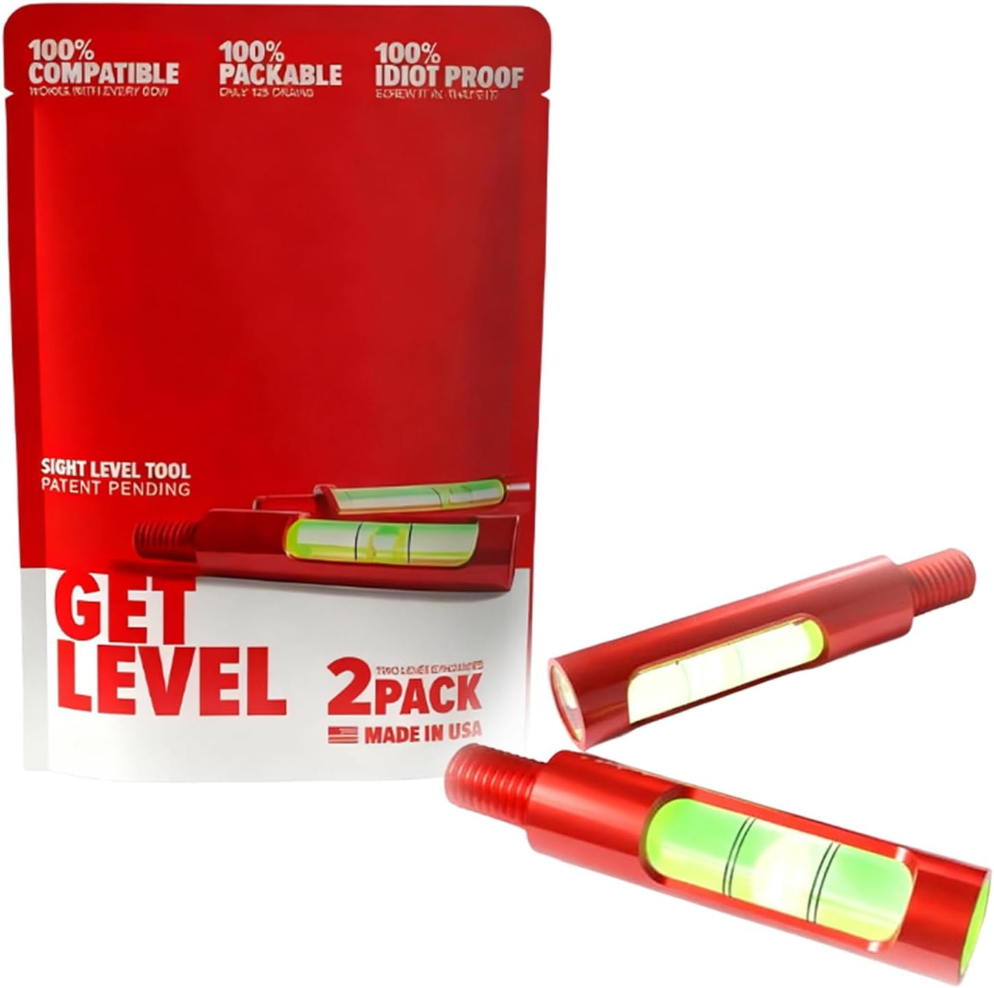 2pcs Berger Hole Bow Level , Lightweight Archery Bow Leveling Tool for ...