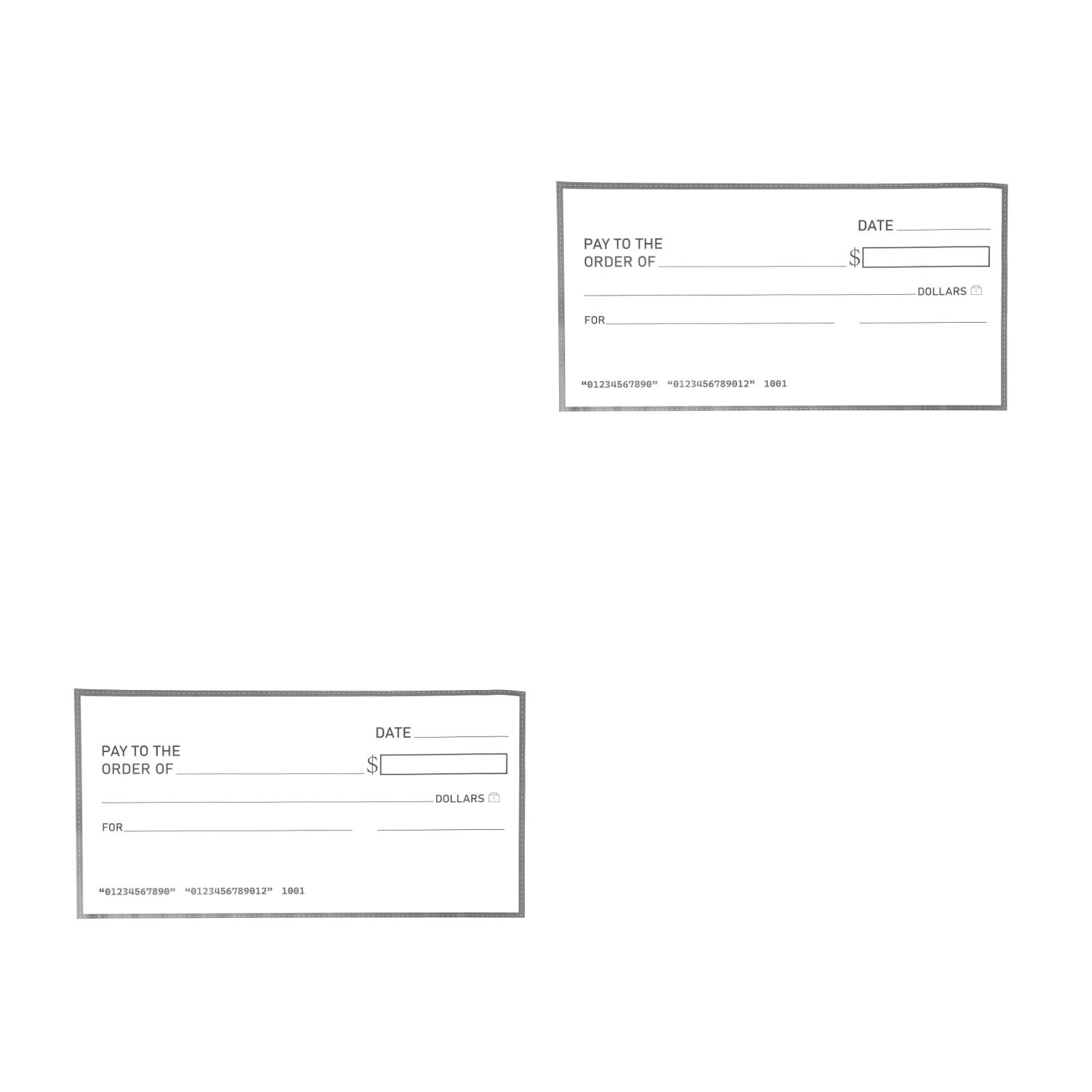 2pcs Big Check Large Check Reusable Giant Check Big Checks For ...