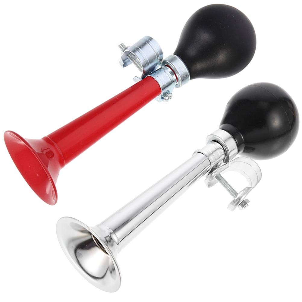 KONTONTY 2Pcs Cycle Bell Bike Horns Loudspeaker Round Bell Shape Red ...