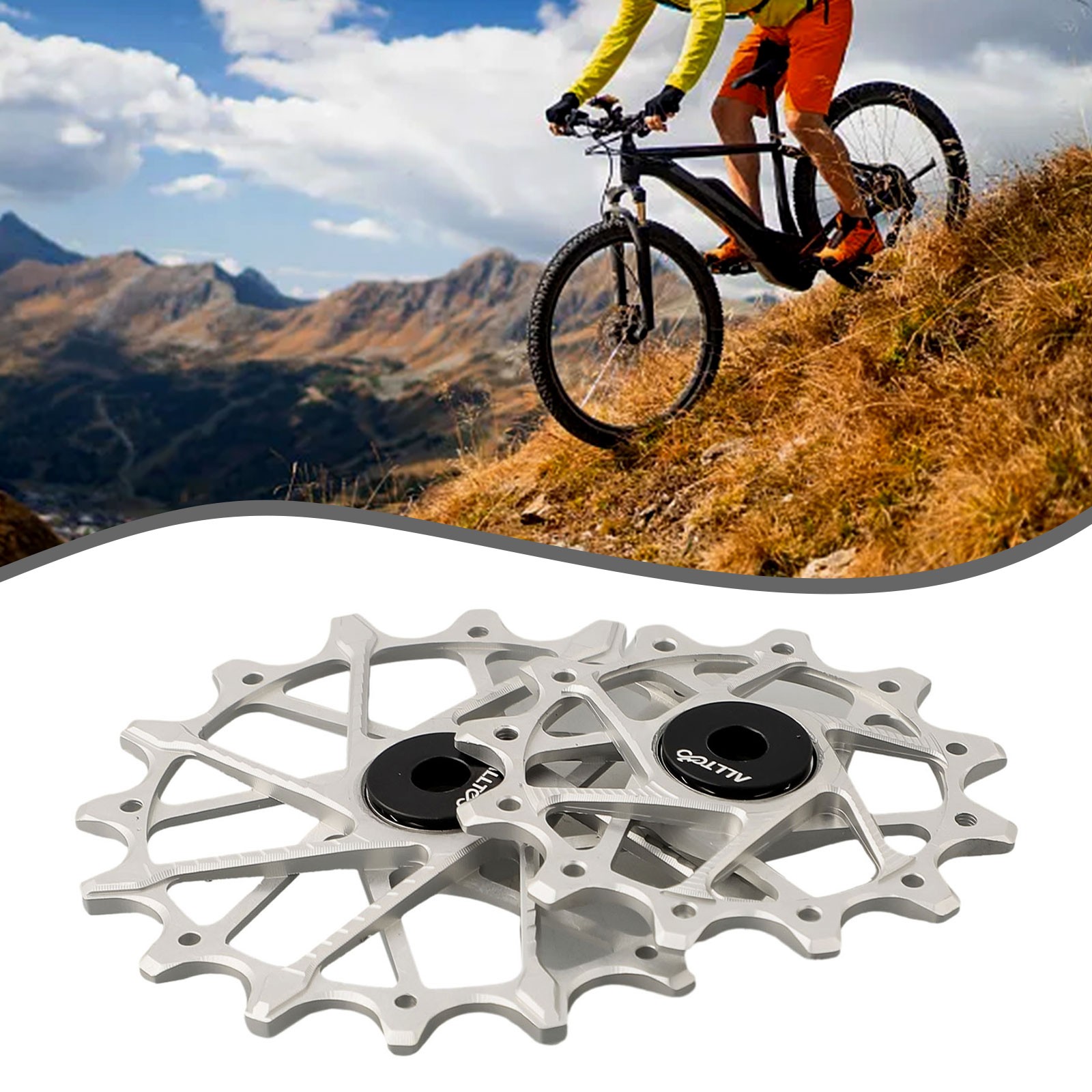 2pcs Bike Rear Derailleur Pulley Wheels 12T+16T Pottery Ball Bearing For Sram Nx Gx Xx1 Bicycle ...