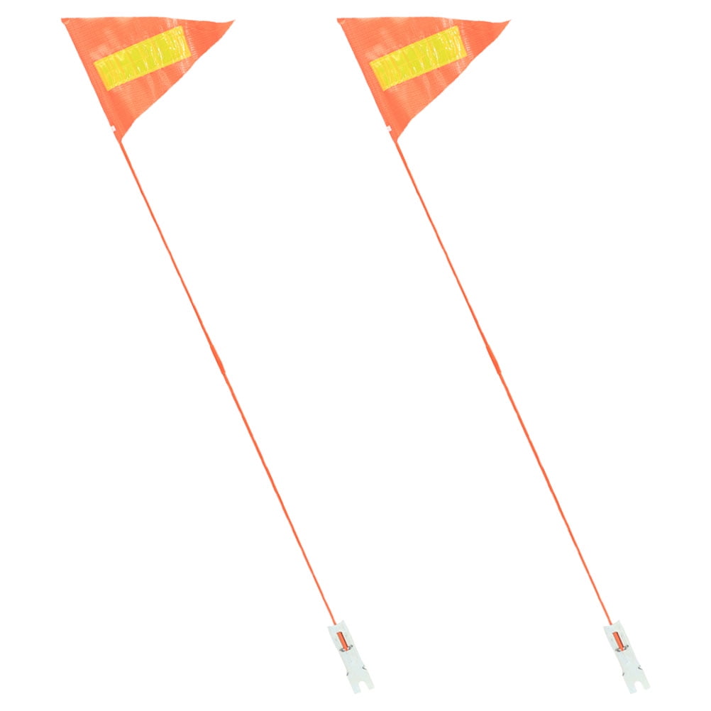 2pcs Bike Safety Flag Bike Flag Ornament Replacement Safety Flag Bike Flags With Pole ...