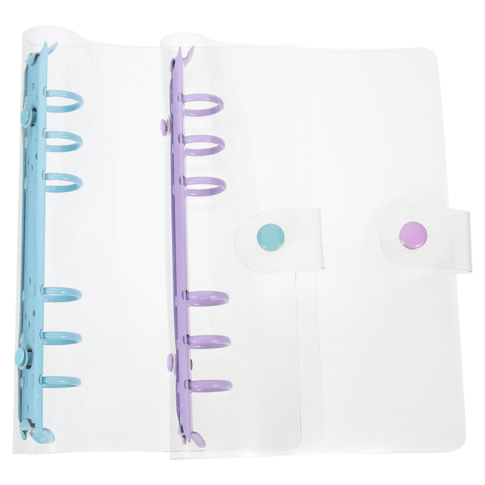 2pcs Binder Cover Loose-leaf Cover 6-Rings Binder Shell Binder Notebook ...