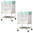 2pcs Bird Cage Splash Proof Covers Urine Barrier Scatter Guard ...