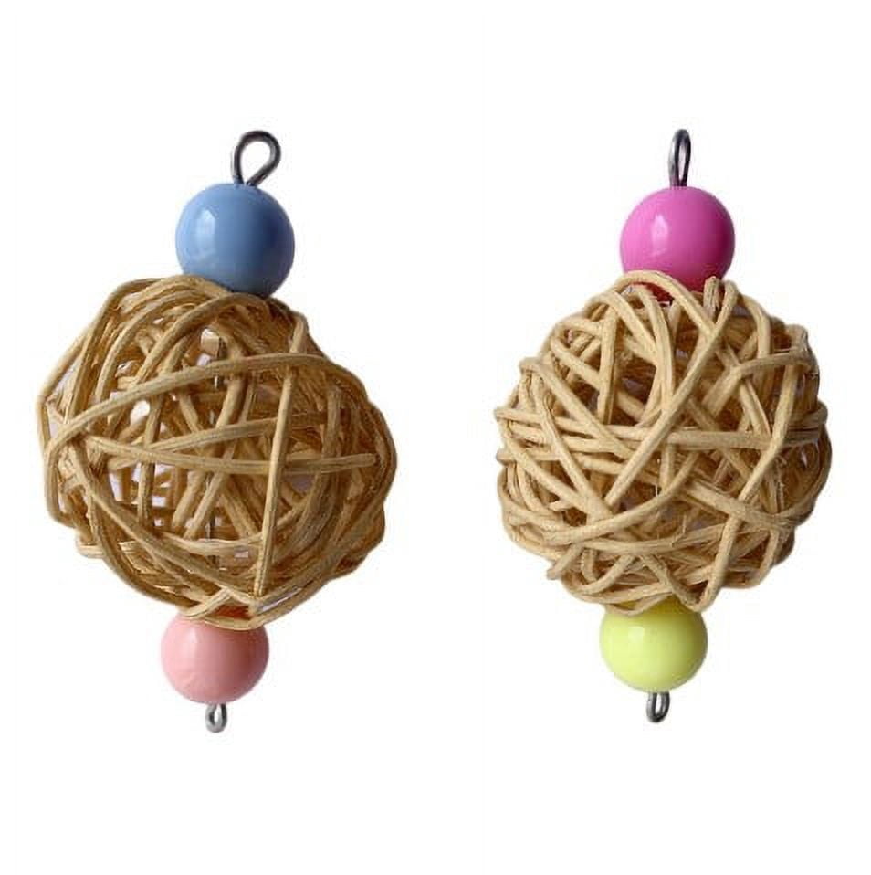 WASHWEPE Bird Chew Toy Beige Wood 2Pcs 1.4x3in - Walmart.com