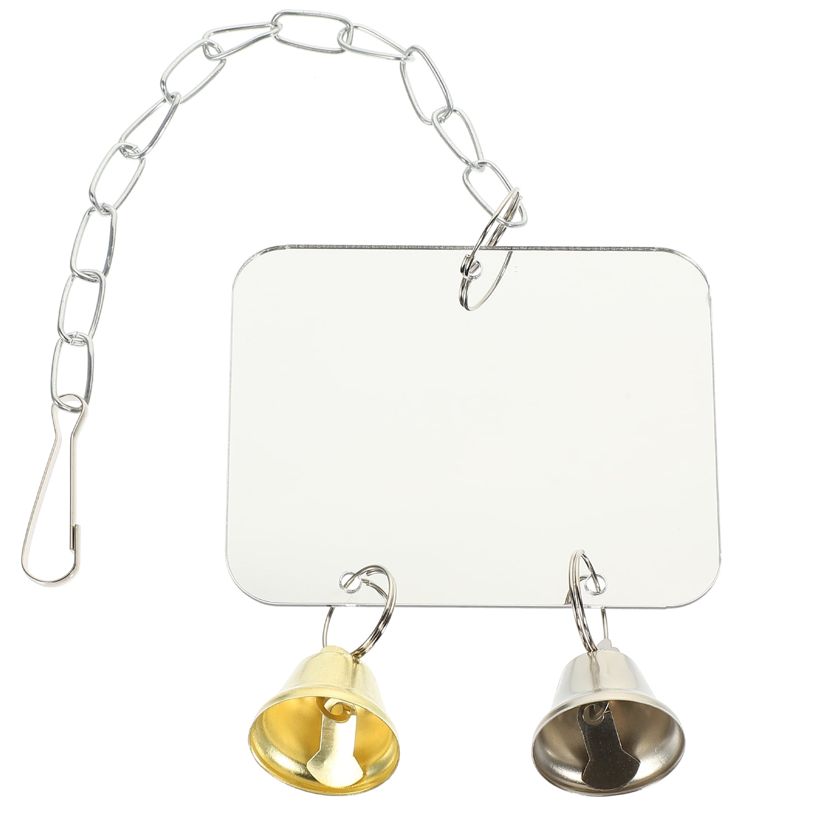 2pcs Bird Mirror Cage Hanging Mirror Parrot Mirror with Bell Bird Cage ...