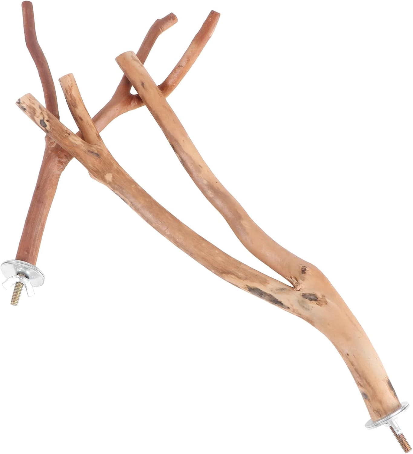 2pcs Bird Parrot Perch Stand Poles, Natural Wooden Parrot Perch for ...