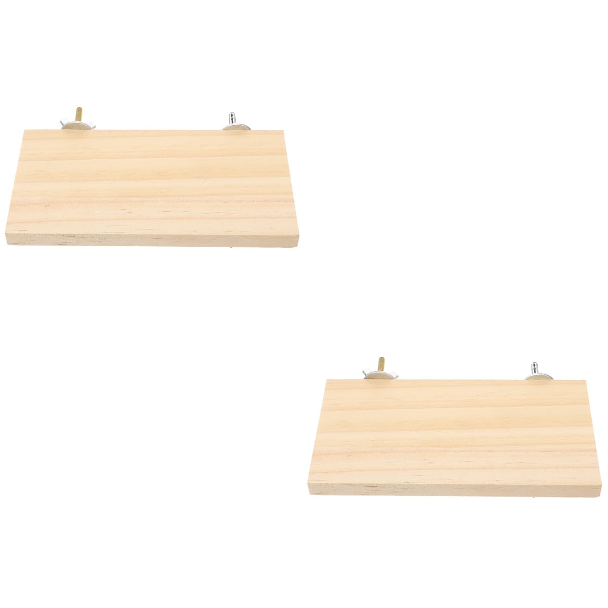 2pcs Bird Perch Platform Flat Wooden Perch Platform for Parrot Parakeet ...