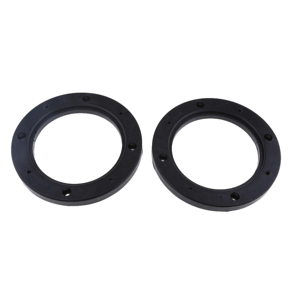 2pcs Black 4inch Car Stereo Audio Speaker Mounting Spacer Rings Adaptor ...