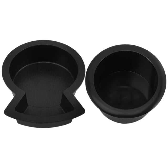 2pcs Black Plastic Cup Holder Inserts for Vehicles and Home Portable ...