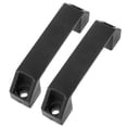 2pcs Black Plastic Nylon T Slot Black Door Handle for Aluminum ...