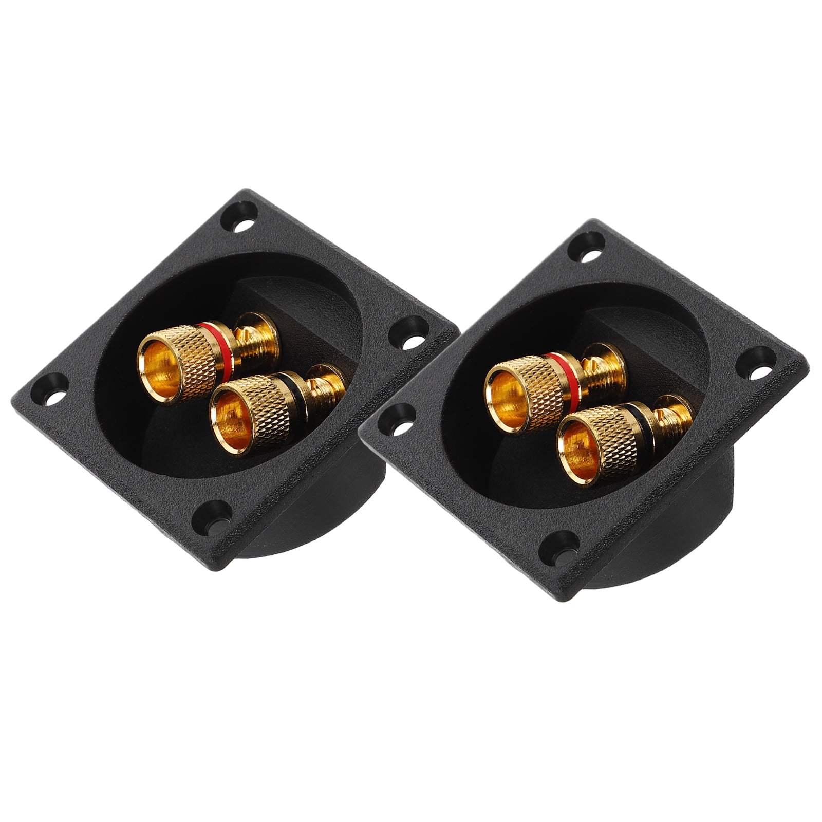 2pcs Black Speaker Box Terminal Cup Pure Copper Wiring for Repair ...