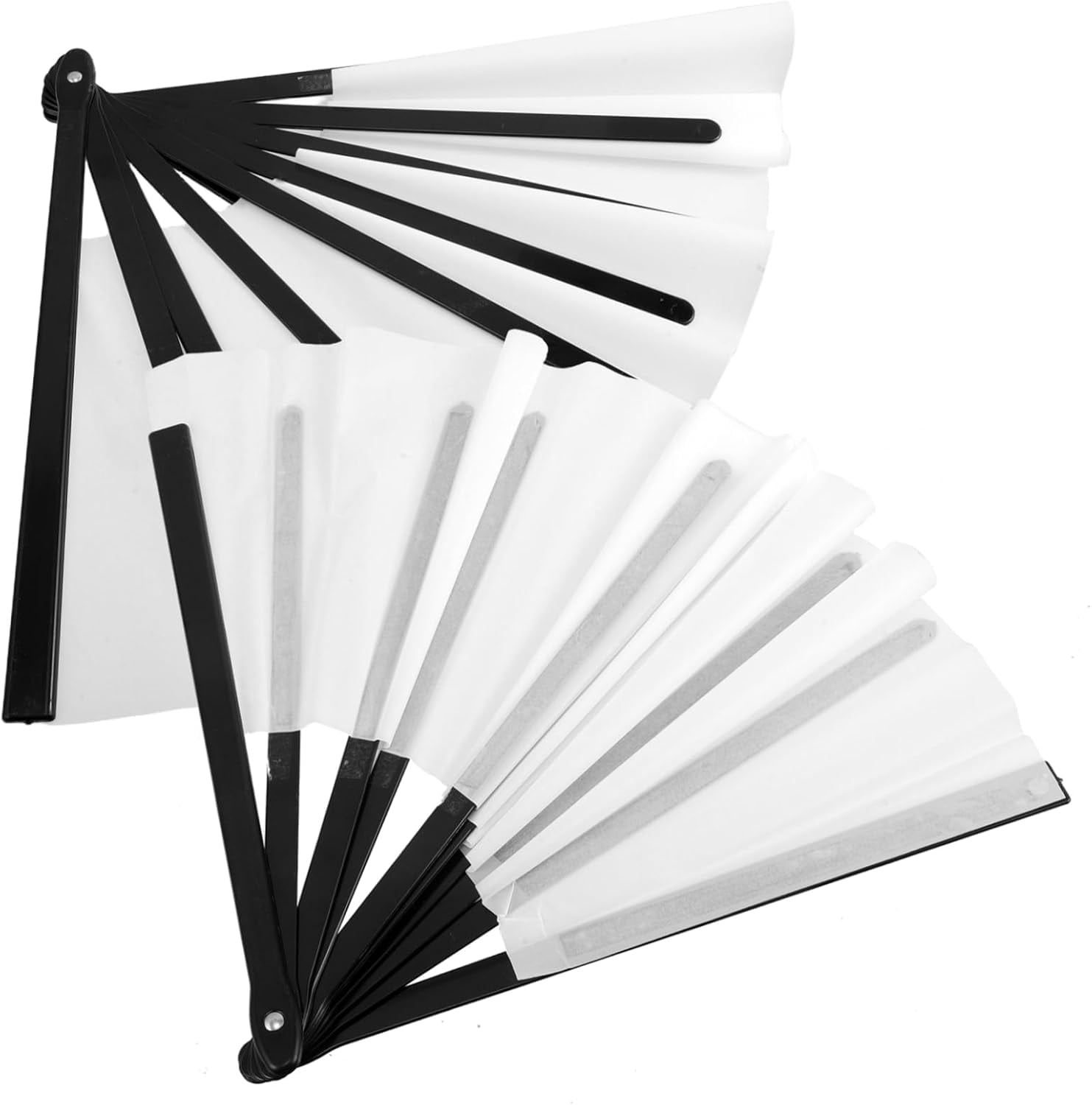 2pcs Blank Folding Fans Polyester Handheld Fans for DIY Sublimation ...
