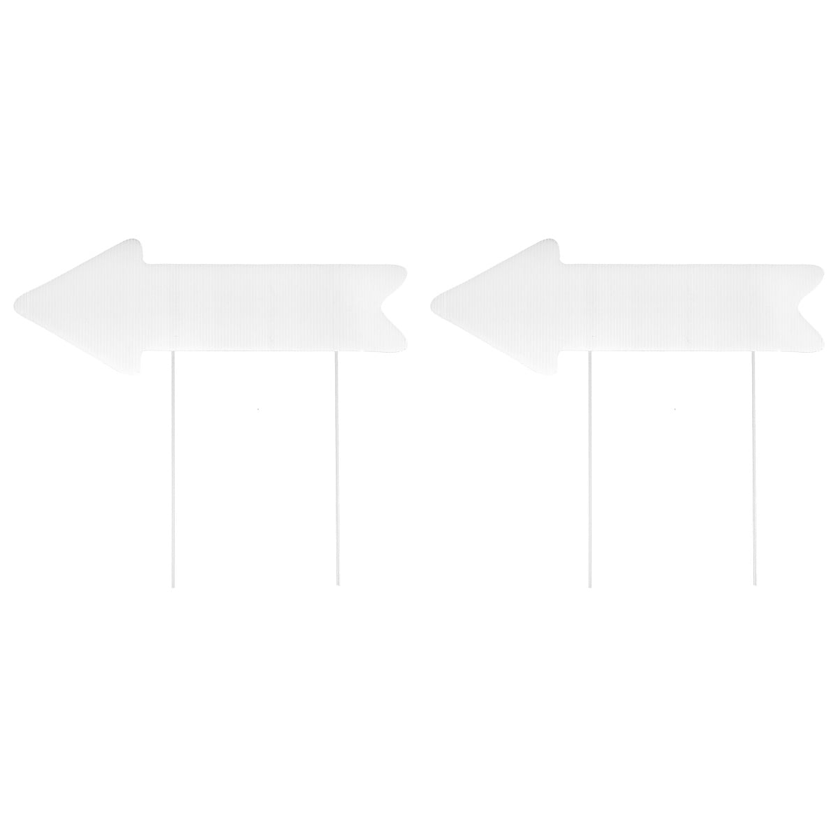 Eease 2pcs Landscape Blank Yard Garden Sign Blank Ground Sign DIY Lawn ...