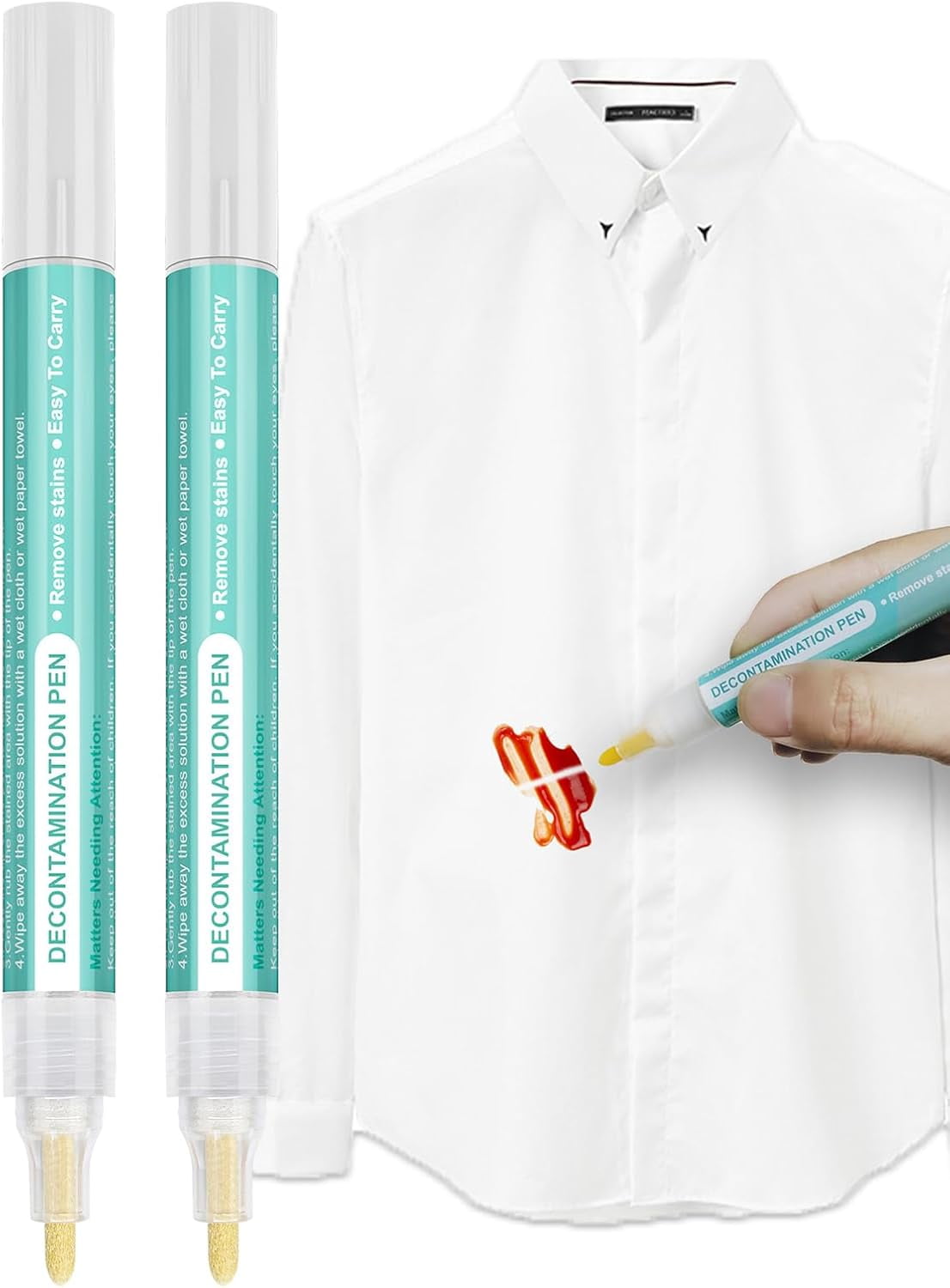2pcs Bleach Pens For Clothes, Stain Removal Pens, Bleach Color Safes ...