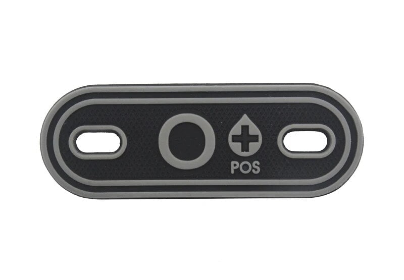 2pcs Blood Type PVC PATCH Positive Negative A + B + AB O POS Rubber ...