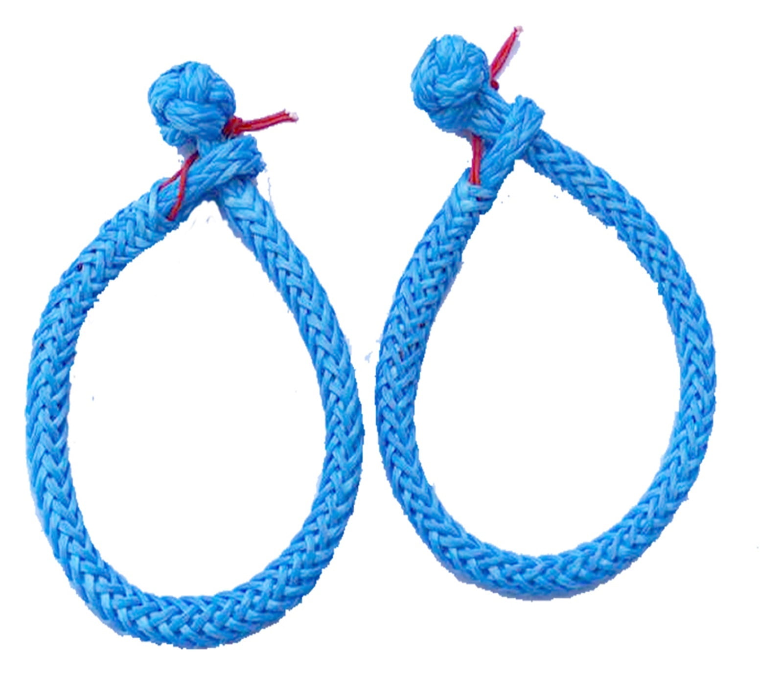 2pcs Blue 4mm*80mm Synthetic Soft Shackles BS:6200 Lbs,ATV Winch ...