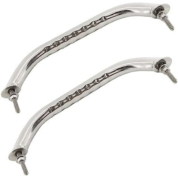 2pcs Boat Polished Grab Handles,Stainless Steel Marine Grab Bar ...
