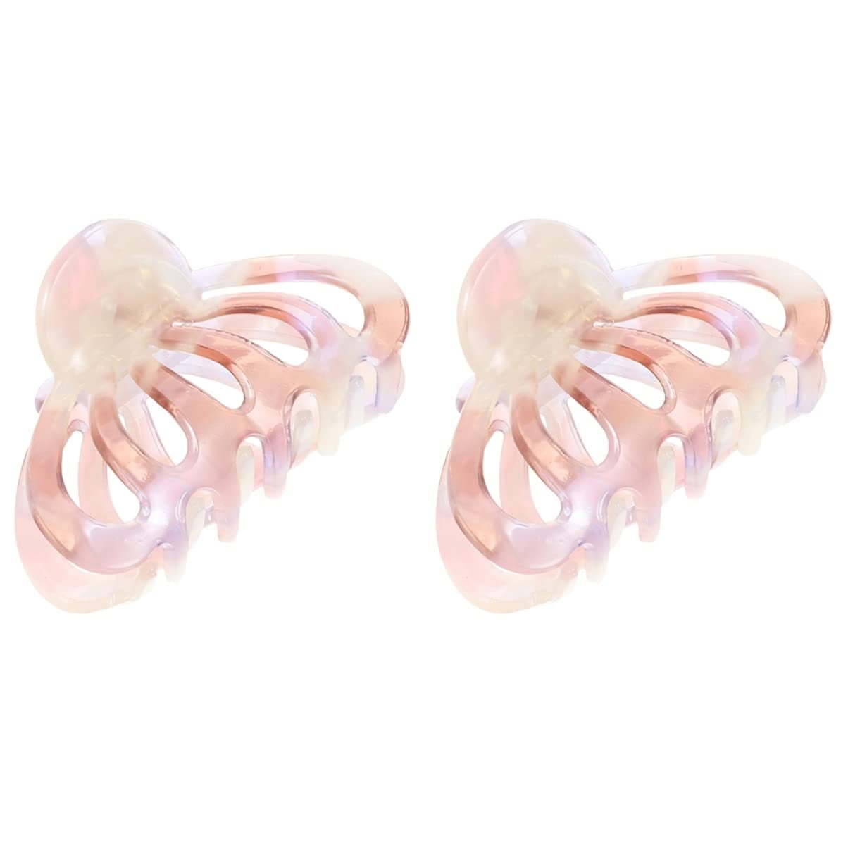 2pcs Bohemian Purple Large Pin Hold Girls French Ponytail Claw ...