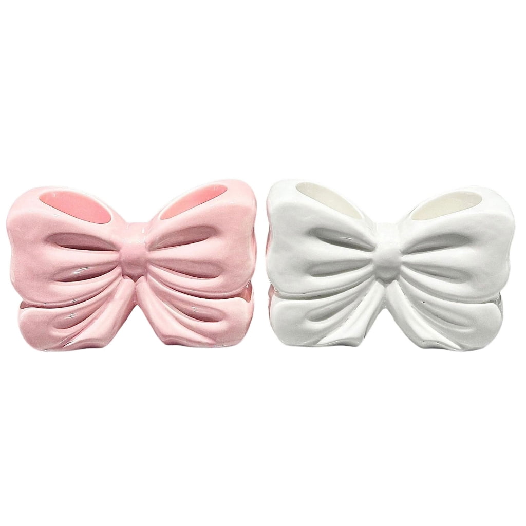 2pcs Bowties Shape Ceramic Toothbrush Storage Rack Toothbrush Stand for ...