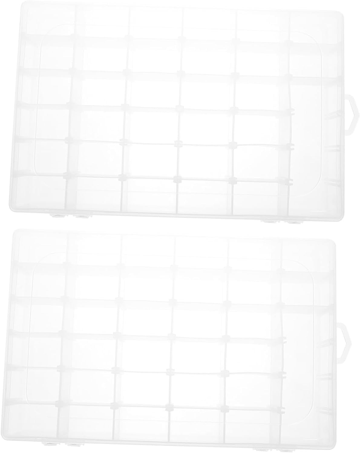 2pcs Box Embroidery Beading Box Plastic Container with Lid Bead ...