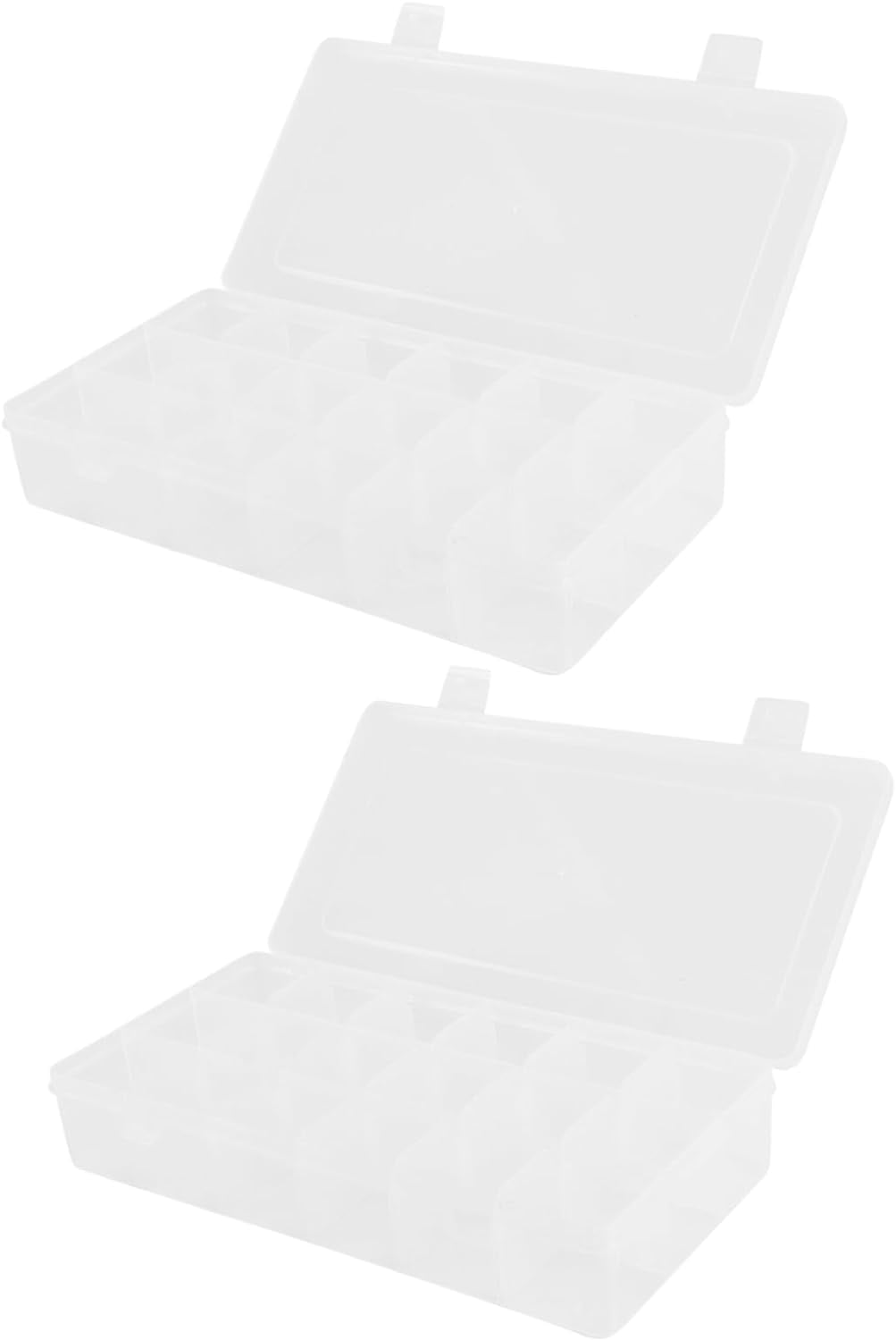 2pcs Box Storage Box Necklace Container Dustproof Storage Case Bead ...