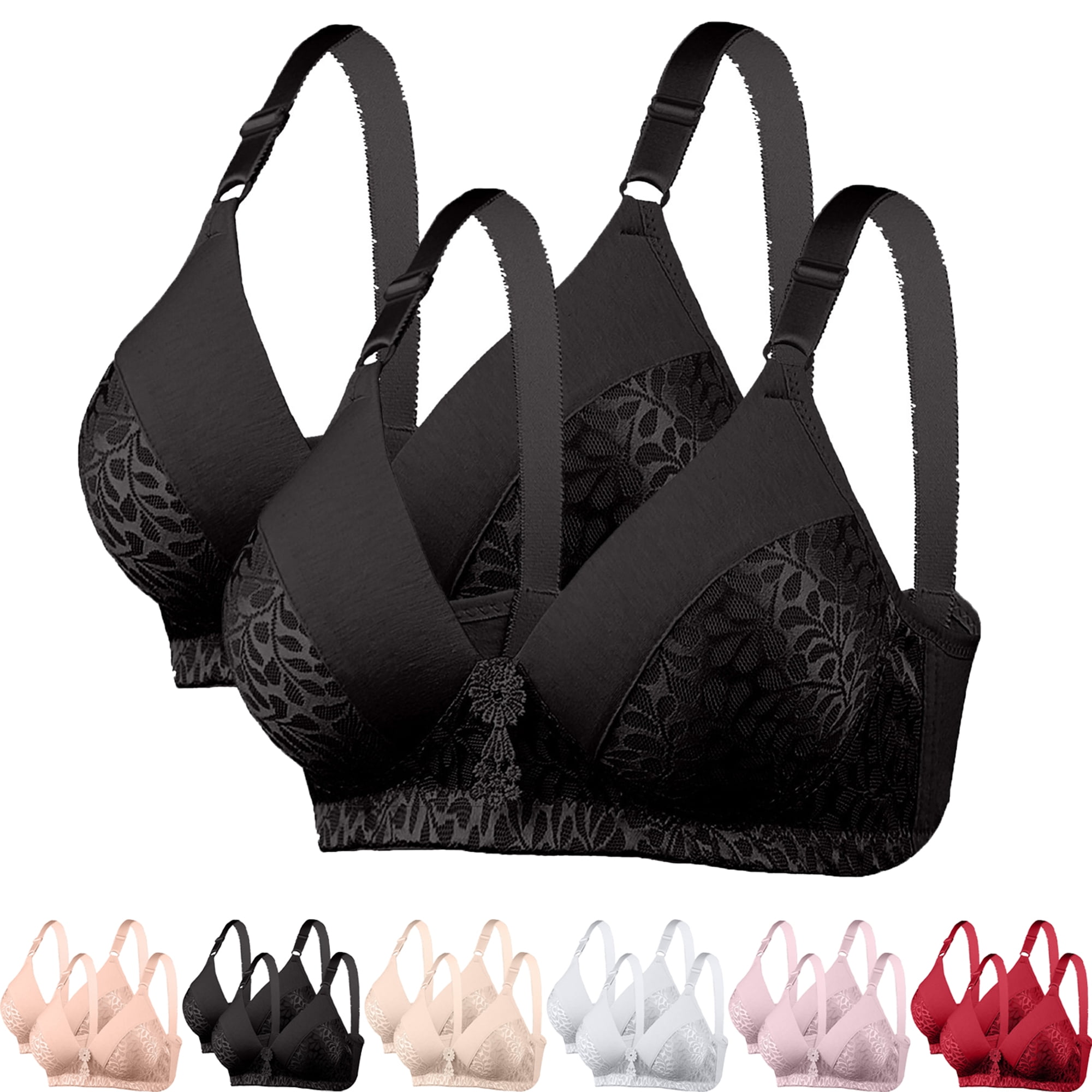 2pcs Bras for Women Bamboo Fiber Bras Women Eco Friendly Breathable ...