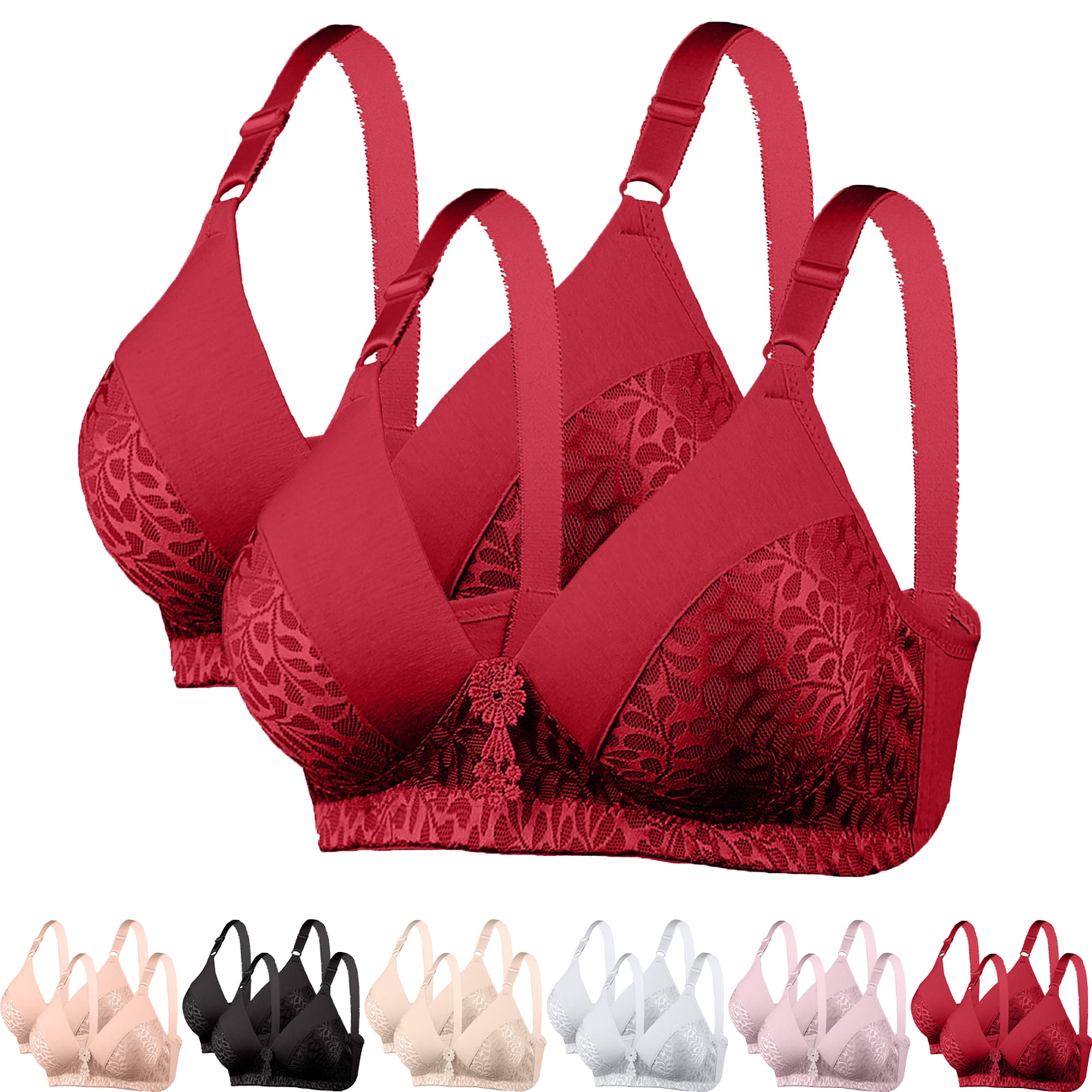 2pcs Bras for Women Bamboo Fiber Bras Women Eco Friendly Breathable ...