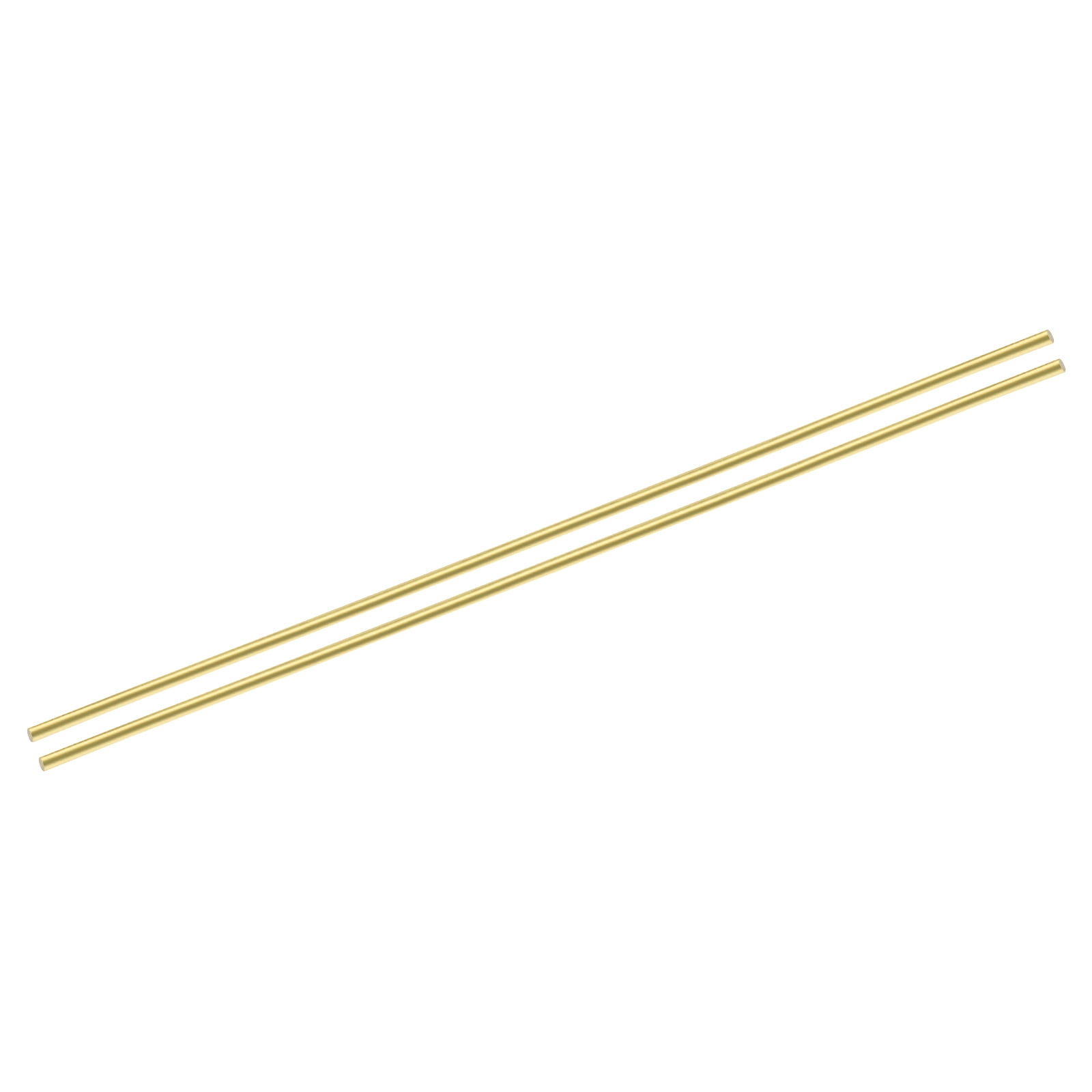 Uxcell 2Pcs Brass Rods 0.12 x 9.84" Brass Solid Round Stock Lathe Bar ...