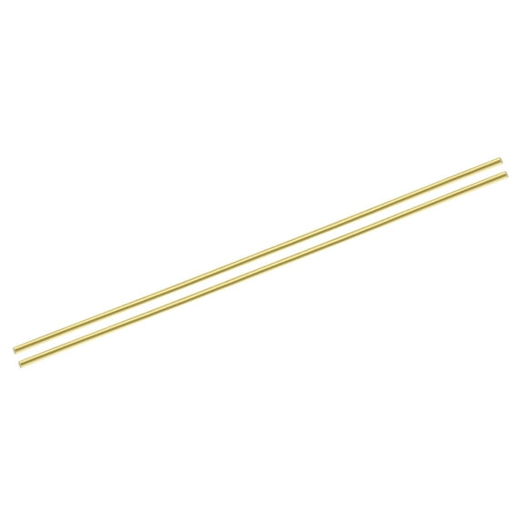 2pcs Brass Rods 1/8" x 10" Brass Solid Round Stock Lathe Bar for Knife ...