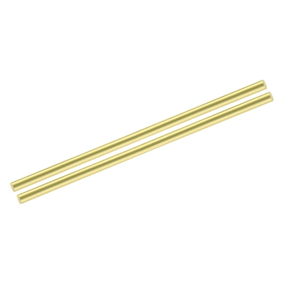Uxcell 2Pcs Brass Rods 0.31 x 11.81" Brass Solid Round Stock Lathe Bar ...