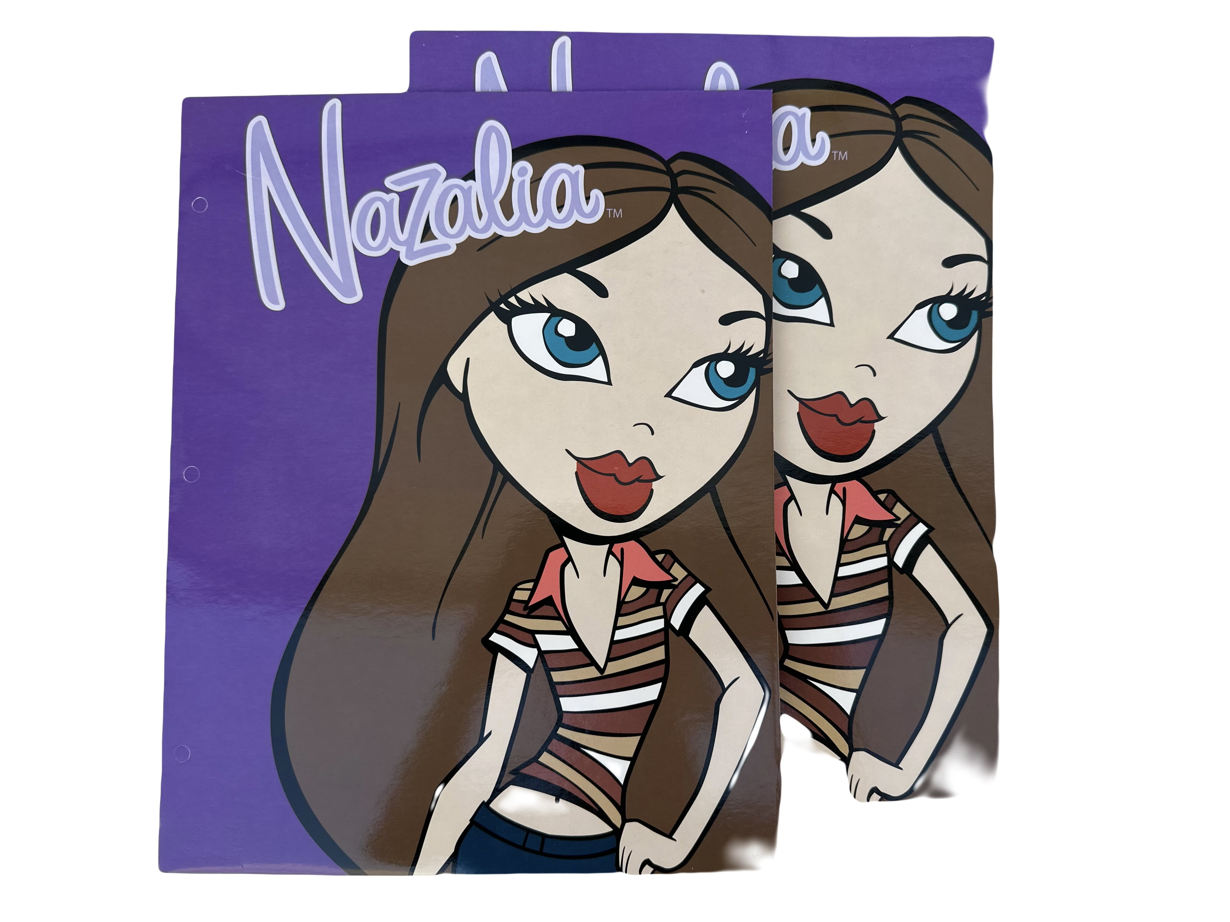 2pcs Bratz Folders - Lil' Bratz Nazalia Front Cover Violet Colored ...