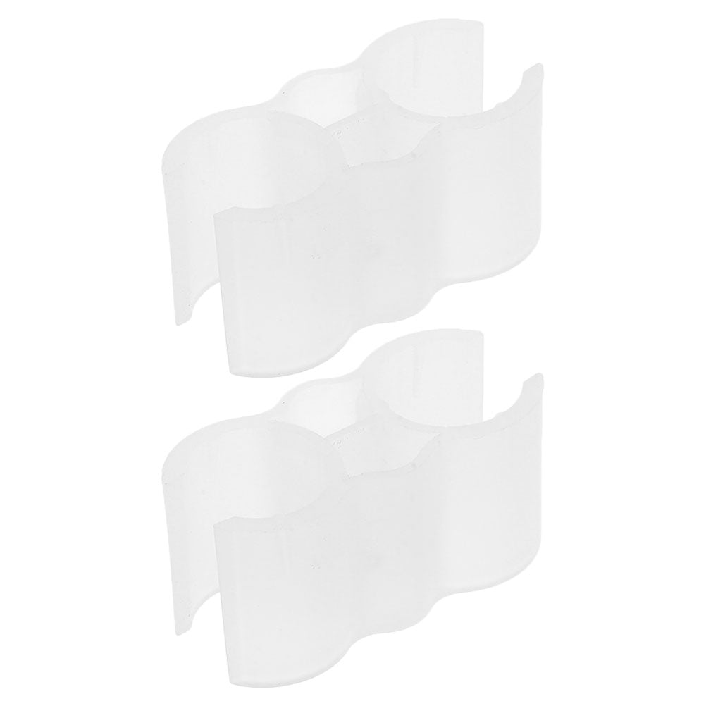 2pcs Broom Dustpan Coupling Clip Double Pipe Clamp Broom Pole ...