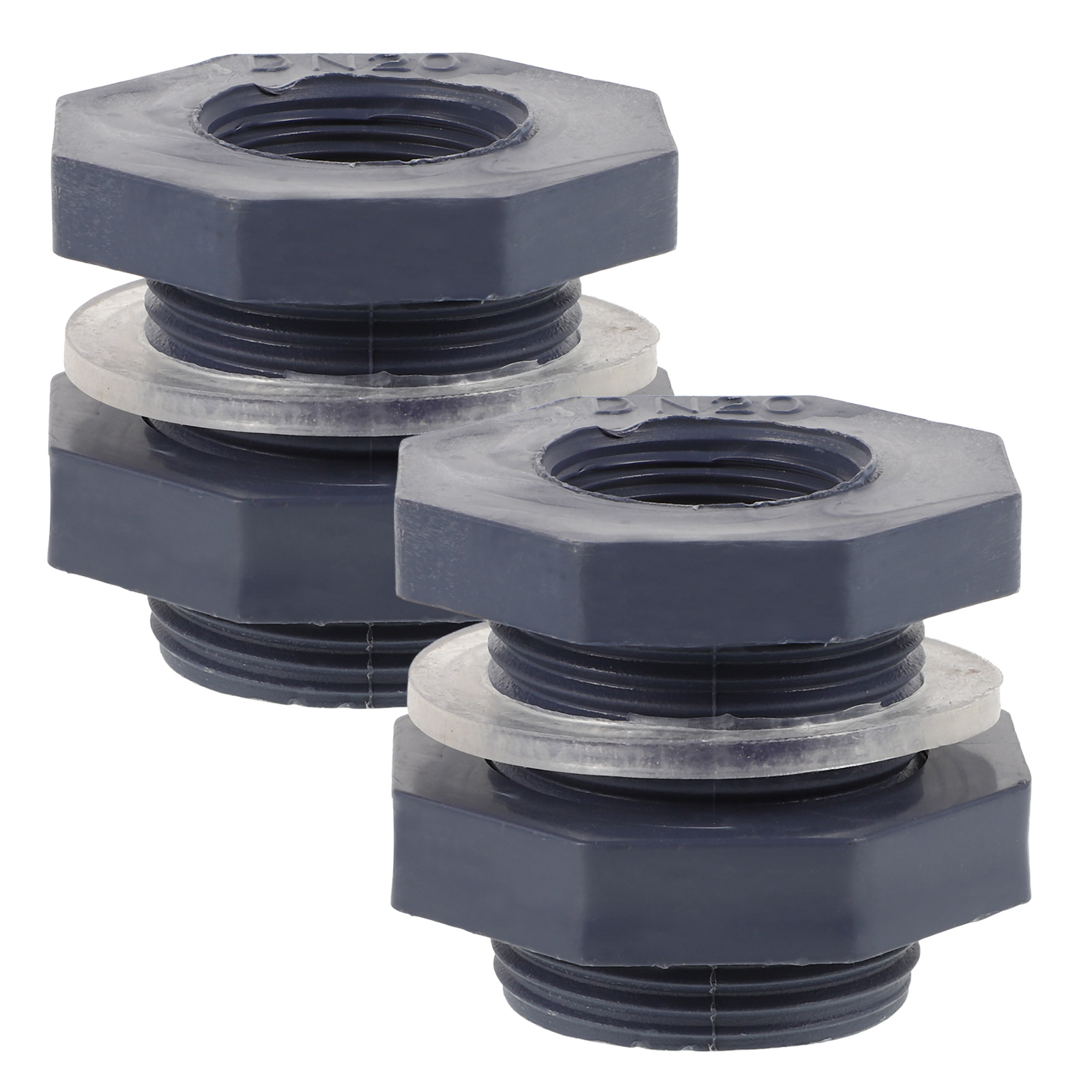 2pcs Bulkhead Fitting for Rain Barrels Pipe Connectors Water Tank Hose ...