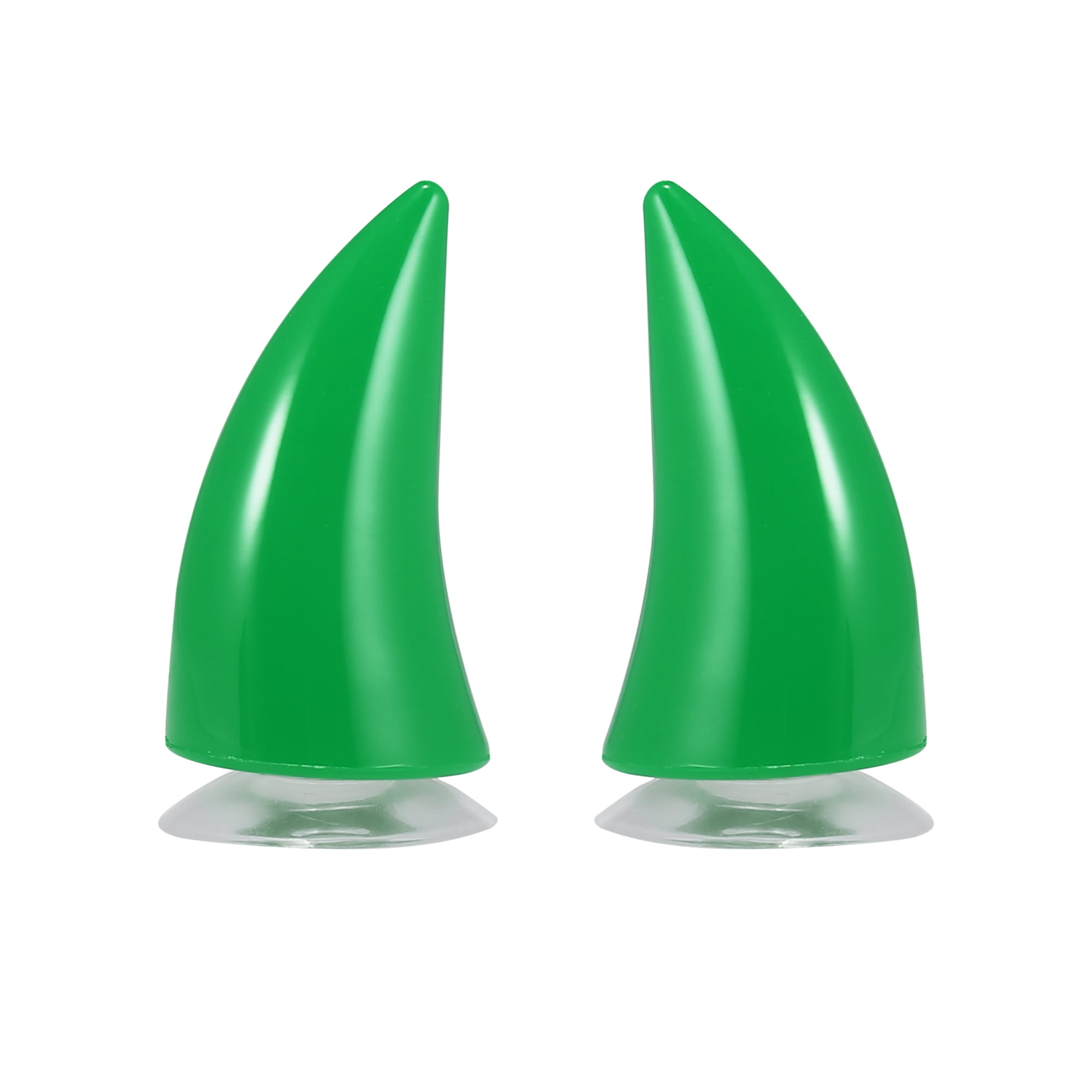 2pcs Bull Horn Style Roof Top Stickers Bumper Decoration Decals Suction ...